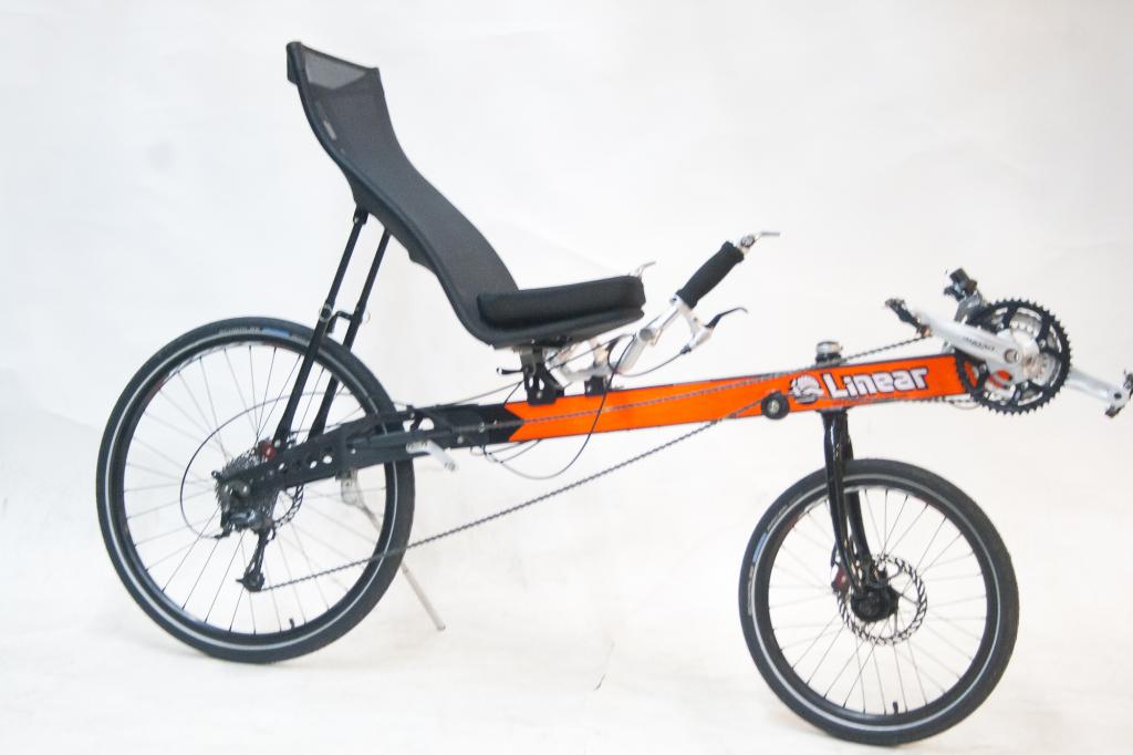 Linear Roadster with Bacchetta B3 Seat - Linear Recumbent Bikes